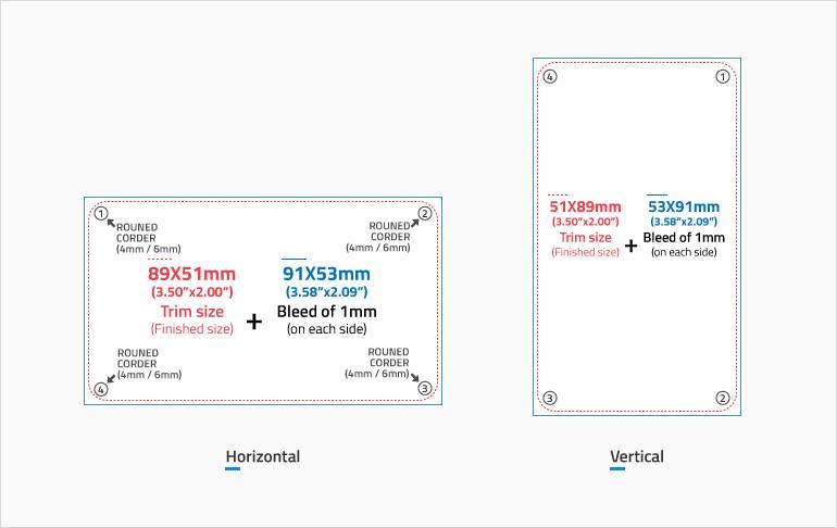 Business Cards Size Mm Pict Art